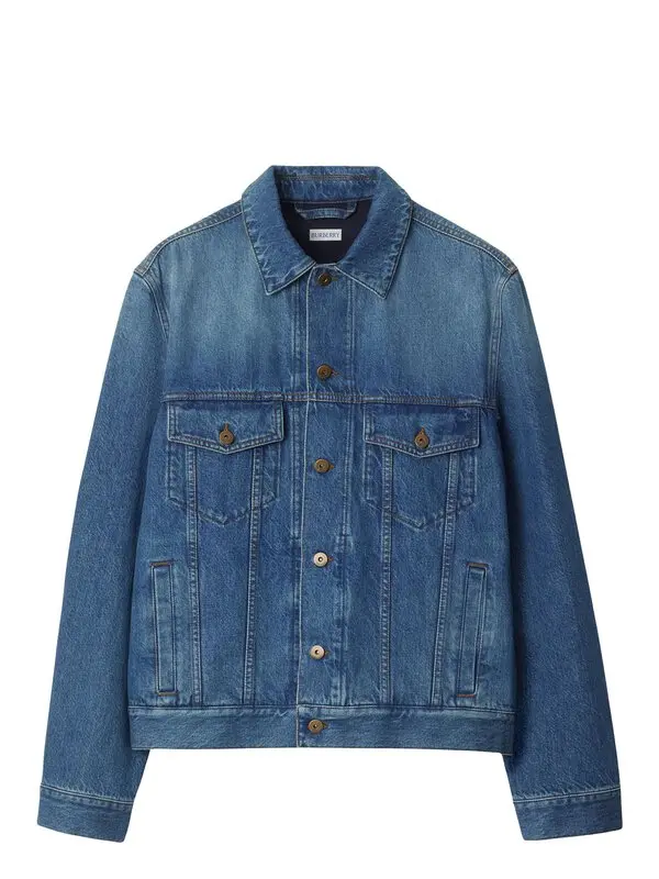 Burberry Denim Utility Jacket - Blue