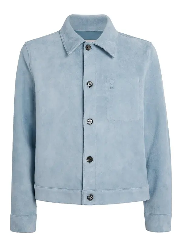 Ami De Coeur Suede Jacket - Blue