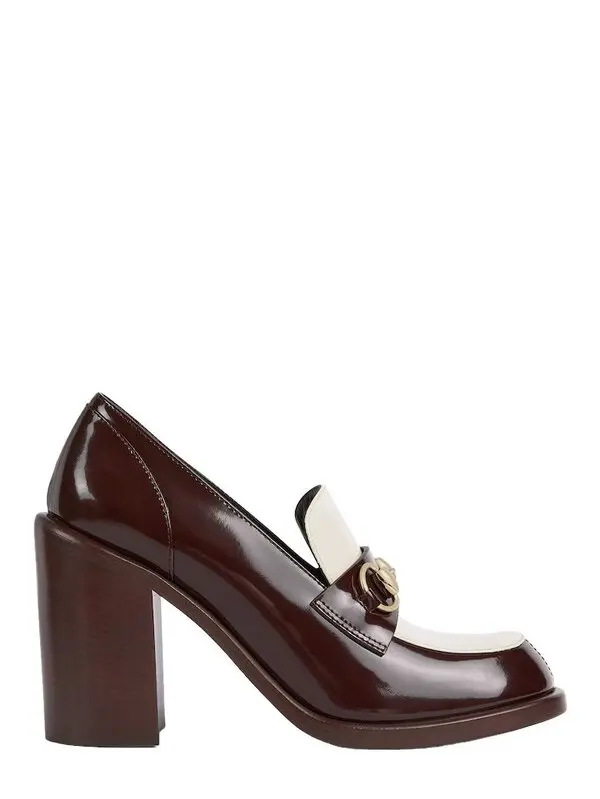 Gucci Heeled Loafer With Horsebit - Brown