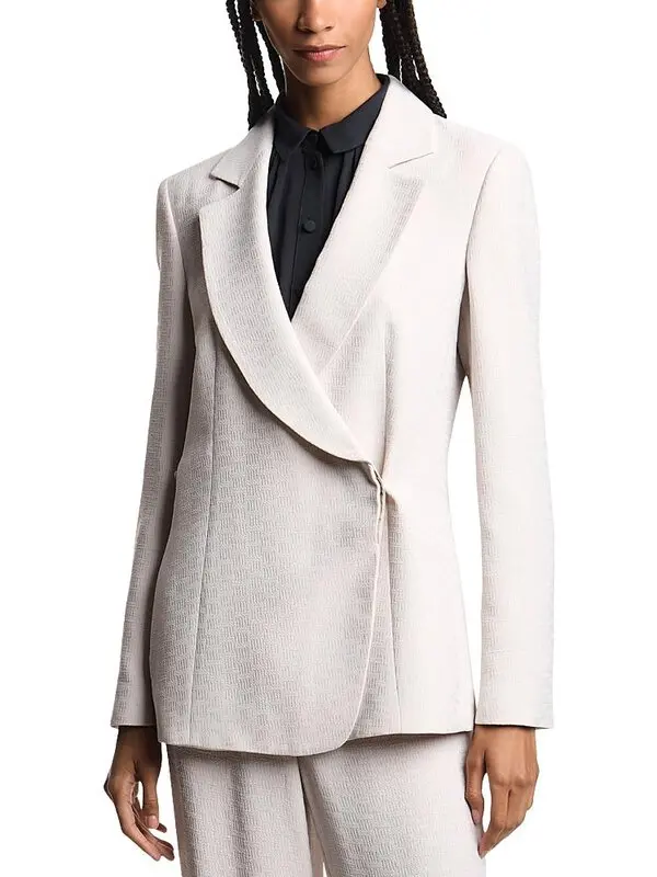 Emporio Armani Asymmetrical Blazer - Ivory