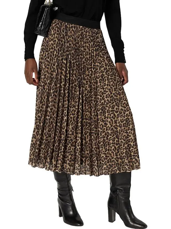 Gerard Darel Babette Midi Skirt - Brown
