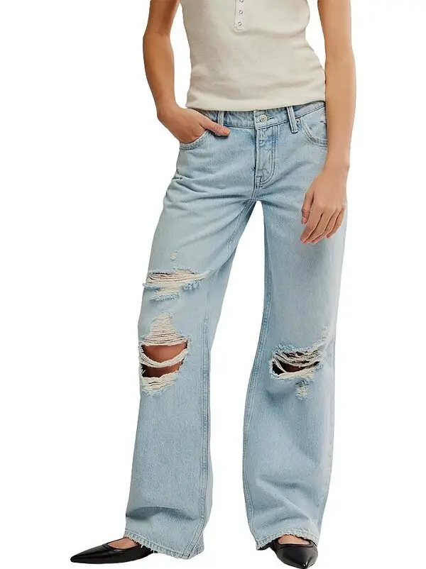 Free People We The Free Tennessee Low Rise Boyfriend Jeans - Indigo