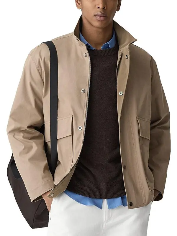 Theory Snap Utility Jacket - Feather