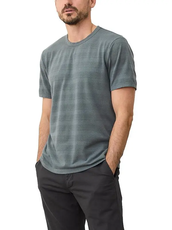 Marine Layer Jacquard Crewneck Tee - Bal Green