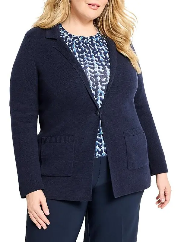 NIC+ZOE Knit Blazer - Dark Indigo
