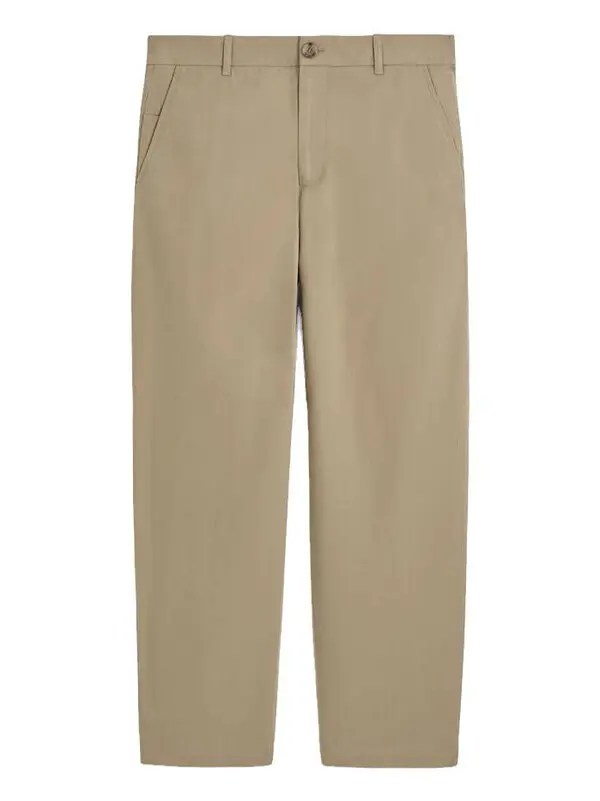 Cos Cotton Straight-leg Chinos - Beige