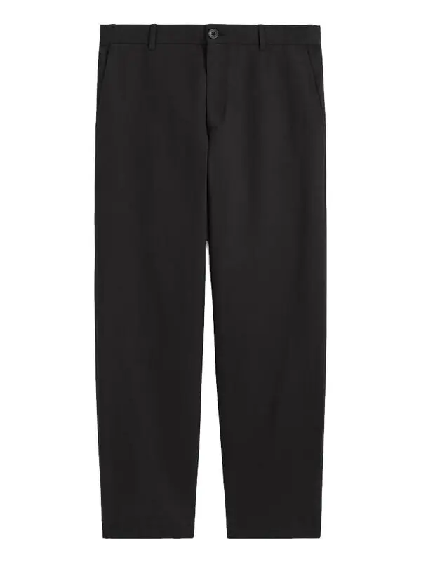 Cos Cotton Straight-leg Chinos - Black