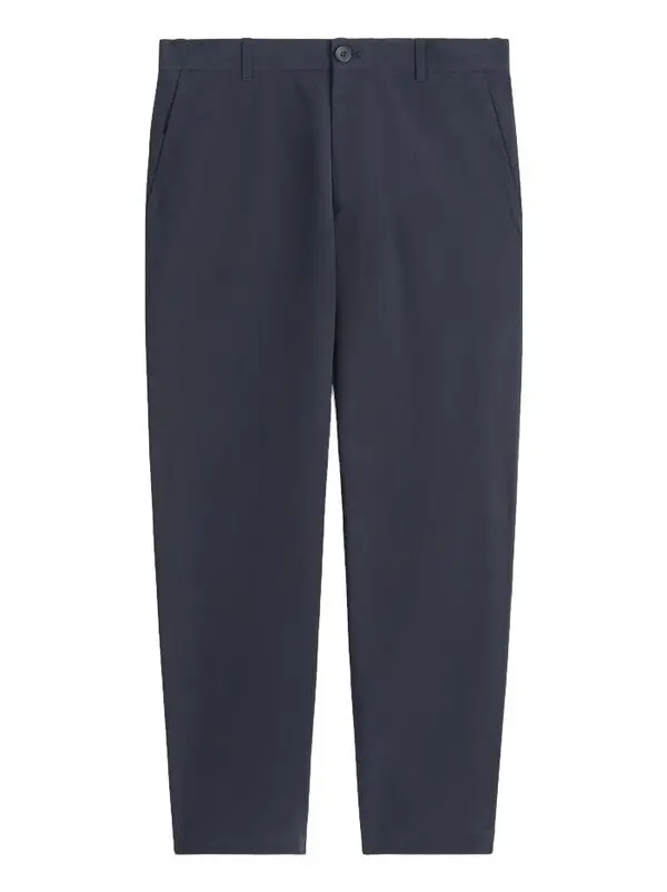 Cos Cotton Straight-leg Chinos - Navy