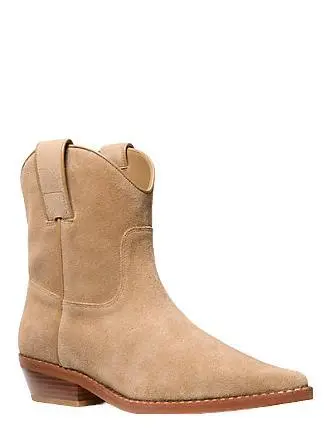 Michael Kors Noemie Suede Boots - Natural