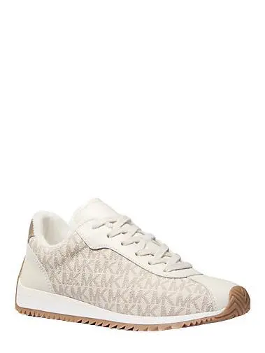 Michael Kors Rhodes Signature Logo Trainer - Natural