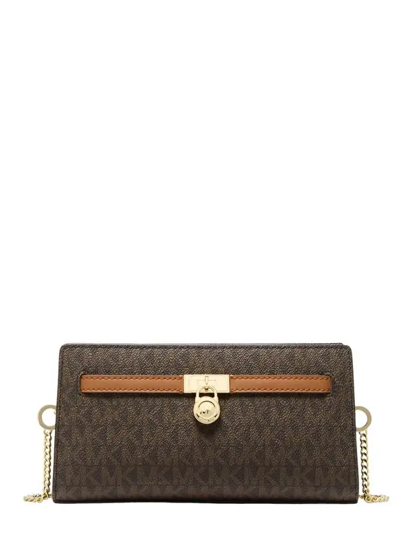 Michael Kors Hamilton Moderne Extra-small Signature Logo Convertible Crossbody Bag - Brown