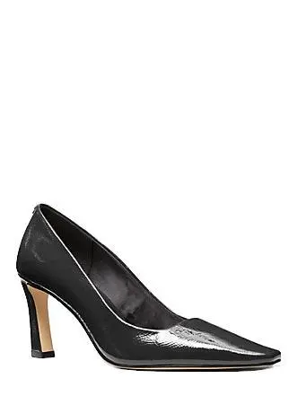 Michael Kors Darrah Crackled Patent Leather Pump - Black