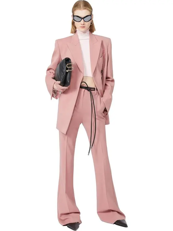 Max Mara Slim Flared Trousers - Antique Rose