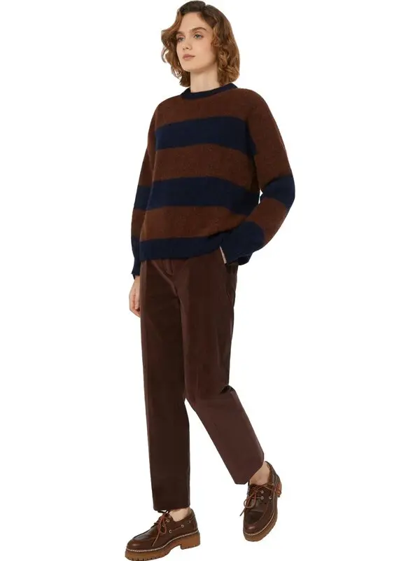 Max Mara Alpaca And Wool Jumper - Wine-coloured