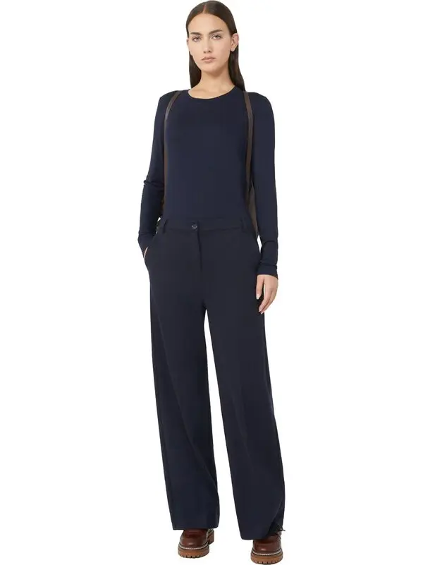 Max Mara Stretch Jersey T-shirt - Navy