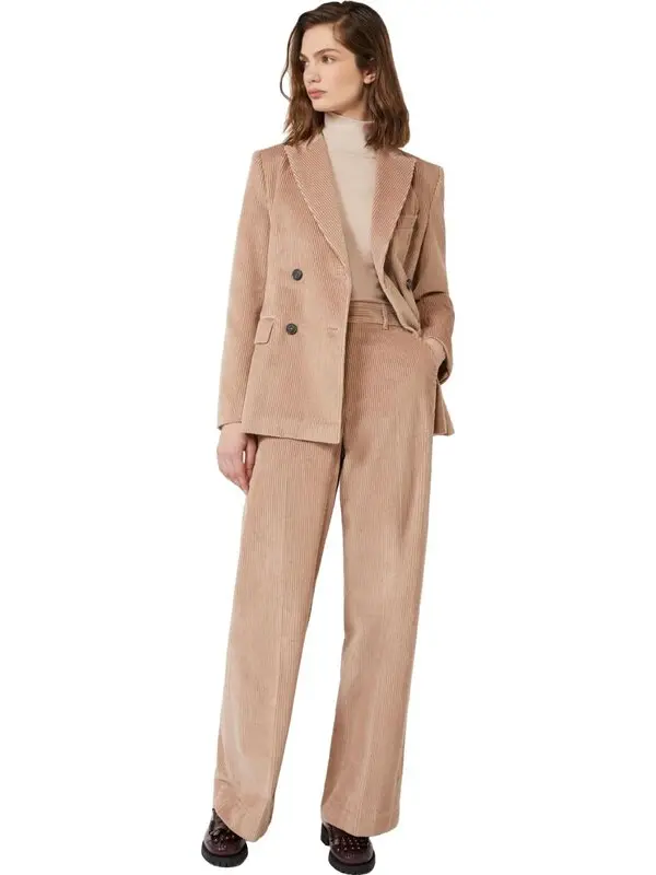 Max Mara Wide-leg Corduroy Trousers - Antique Rose