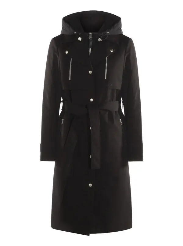 Mackage Coat With Belted Waist - Black