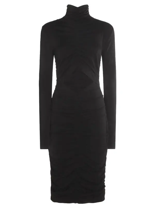 THOM KROM Cotton Midi Dress - Black