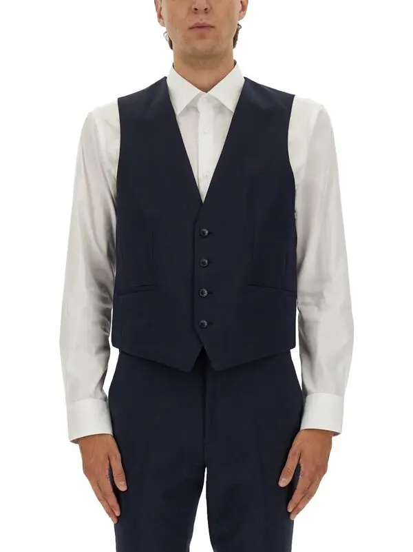 Hugo Slim-fit Vest - Blue