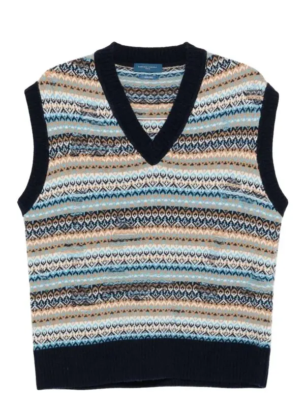 DANIELE FIESOLI Fair Isle Knit Vest - Multicolour