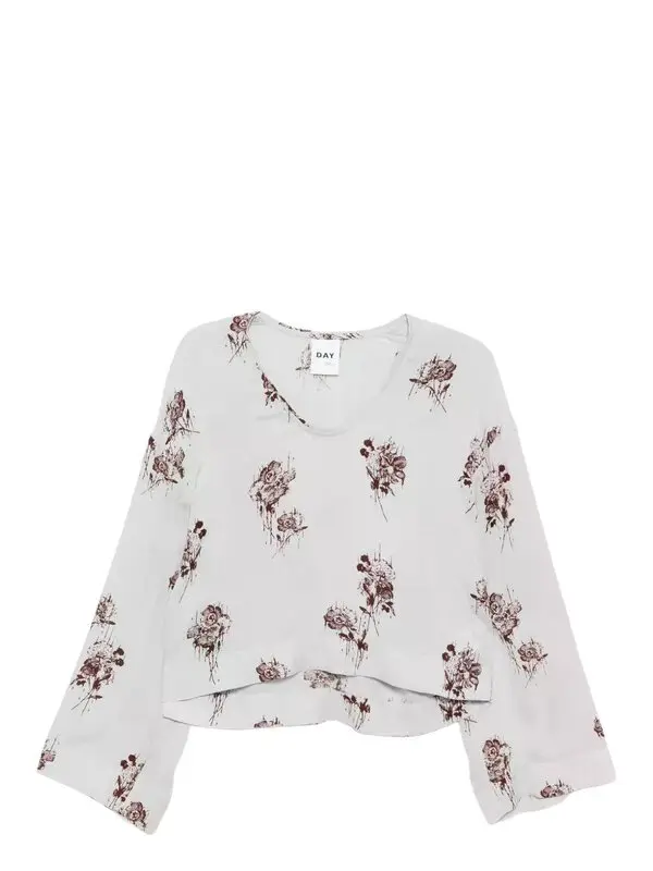 Day Birger Et Mikkelsen Floral-printed Top - Grey