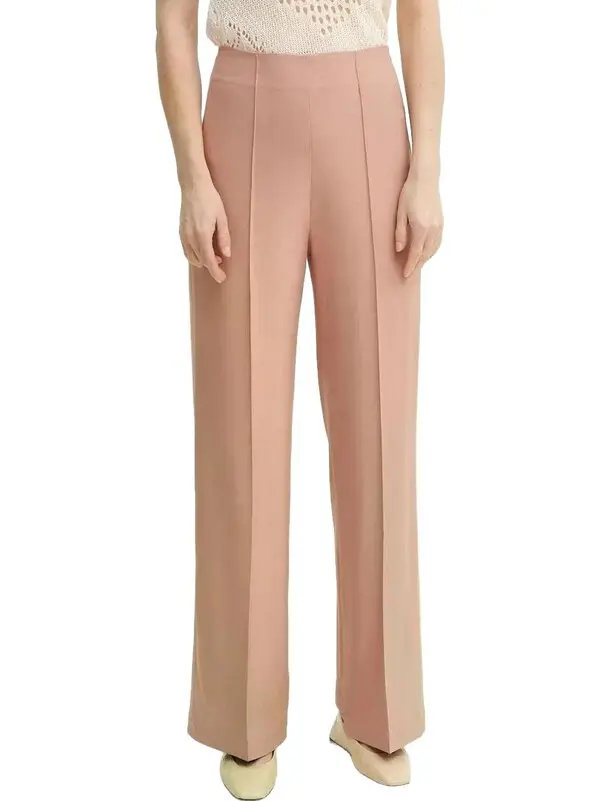 AERON Wrap-front Split-hem Trousers - Pink