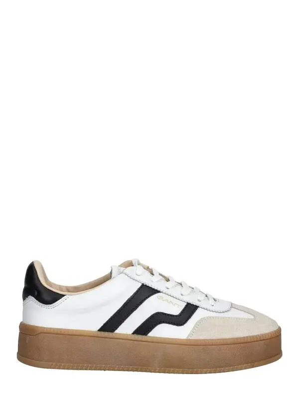 Gant Leather Stripe Sneakers - White