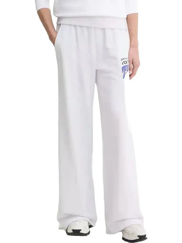 Versace Logo-print Elasticated-waist Track Pants - White