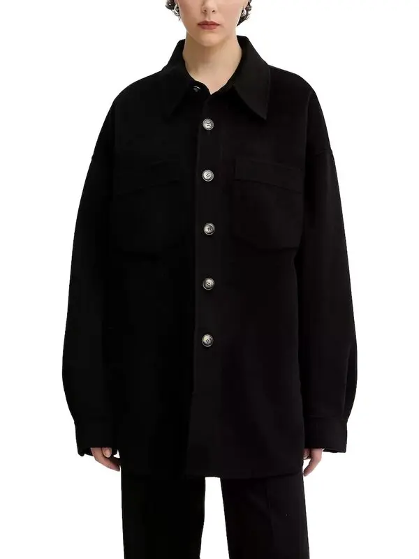 Nanushka Button-fastening Shirt Jacket - Black