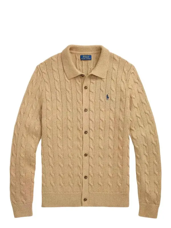 Polo Ralph Lauren Cable-knit Button-up Cardigan - Neutrals