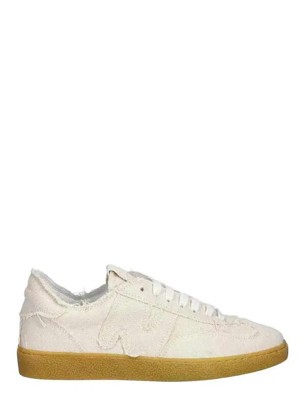 MSGM Frayed-detail Sneakers - Neutrals