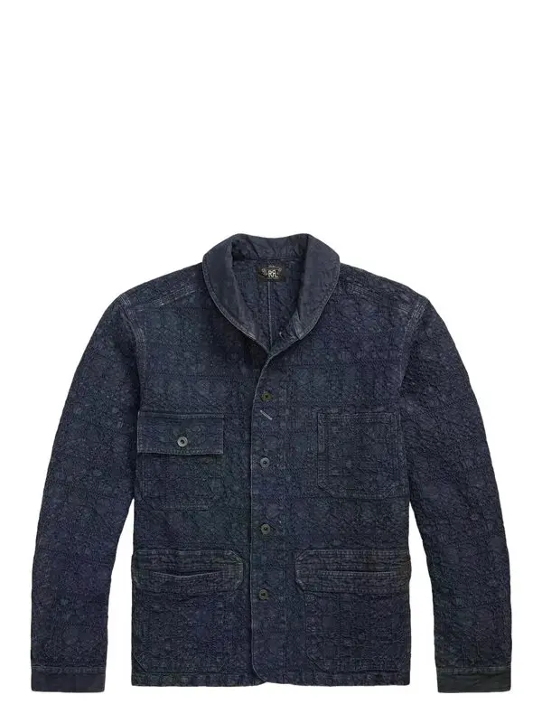 Ralph Lauren Textured Button-up Jacket - Blue
