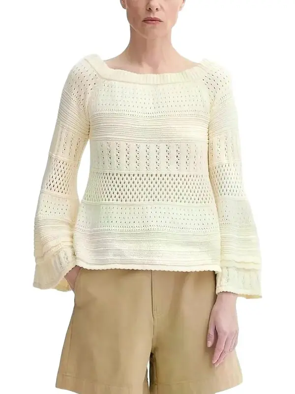 Ba&sh Daxie Cotton Sweater - Neutrals
