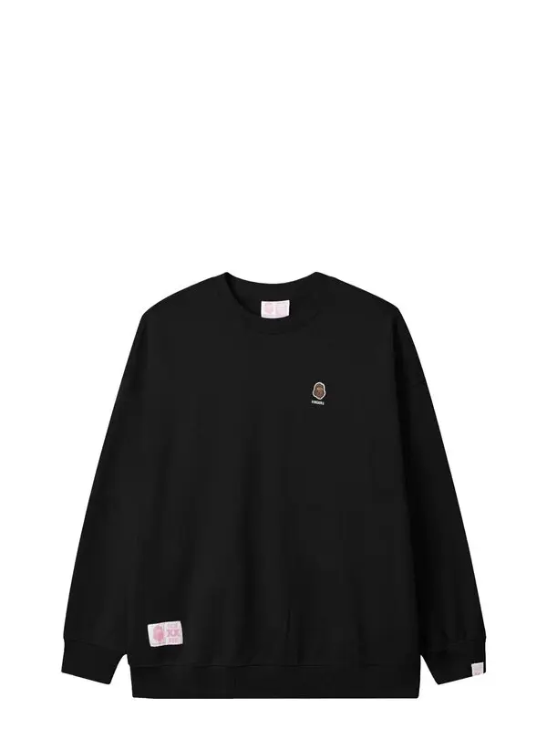 FINGERCROXX Logo-patch Sweatshirt - Black