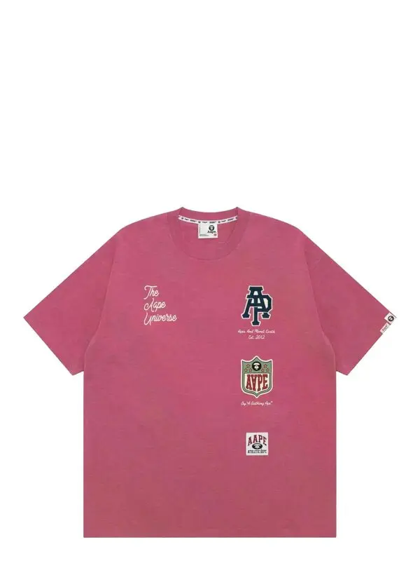 AAPE BY *A BATHING APE® Applique-patch T-shirt - Pink