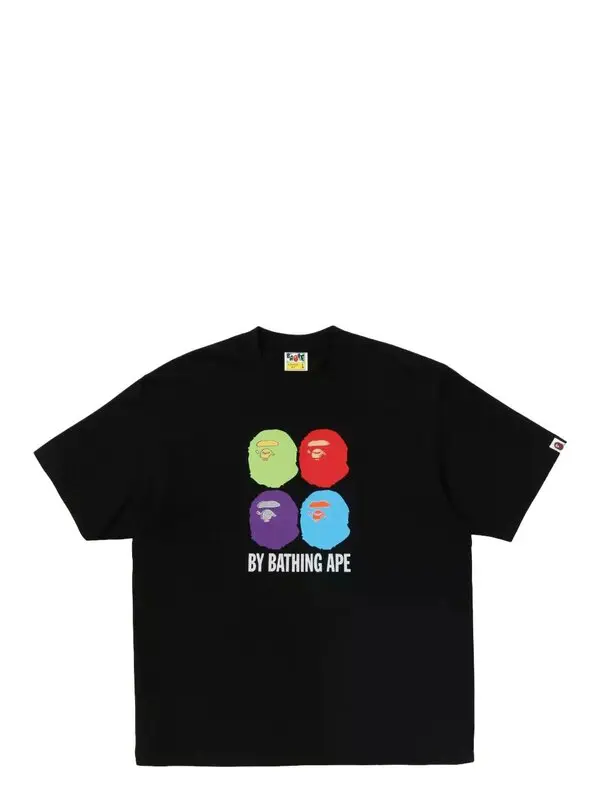 A BATHING APE Multi Ape Head T-shirt - Black