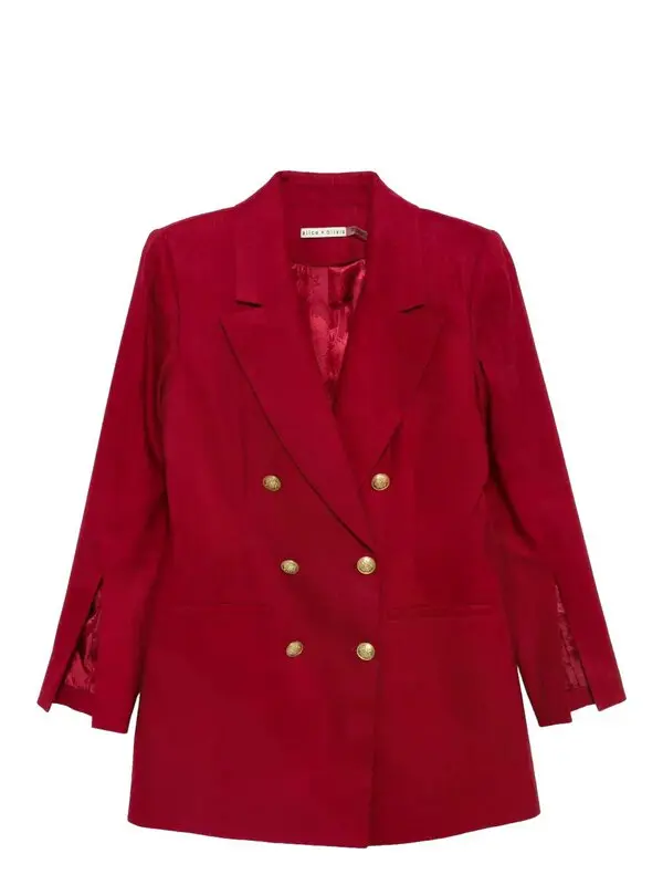 Alice + Olivia Double-breasted Blazer - Red