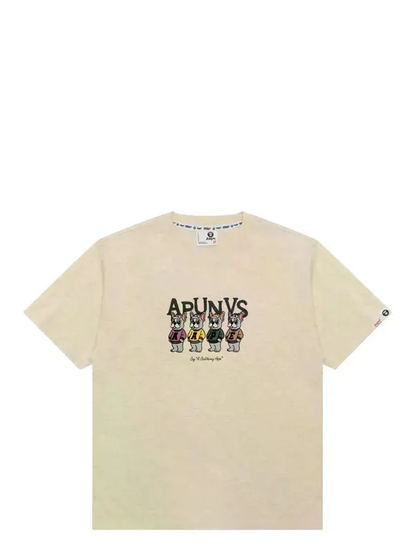 A BATHING APE Bulldog Graphic-print T-shirt - Neutrals