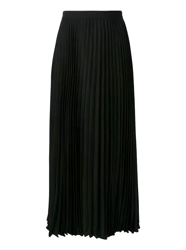 Valentino Garavani Pleated Midi Skirt - Black