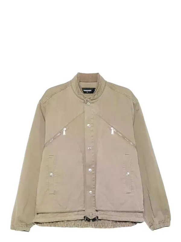 Dsquared2 Zip-pocket Drawstring Jacket - Green