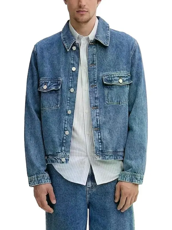 WON HUNDRED Flap-pocket Denim Jacket - Blue