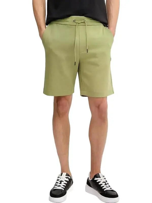 Hugo Boss Drawstring-waist Track Shorts - Green