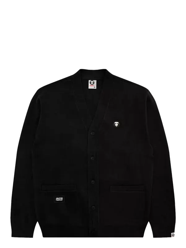 AAPE BY *A BATHING APE® Ape Head Patch-pocket Cardigan - Black