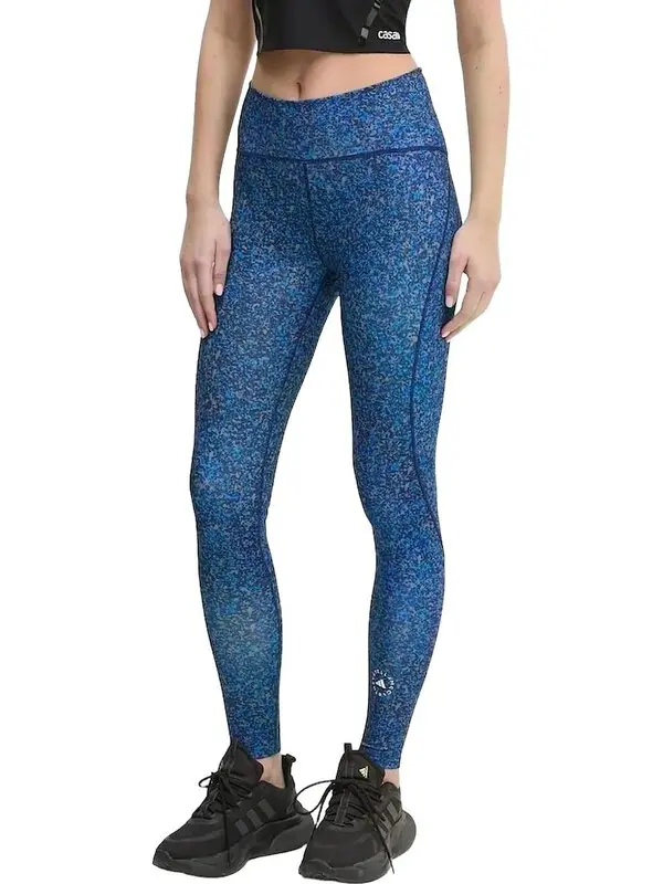 Adidas By Stella McCartney Scattered-print Leggings - Blue