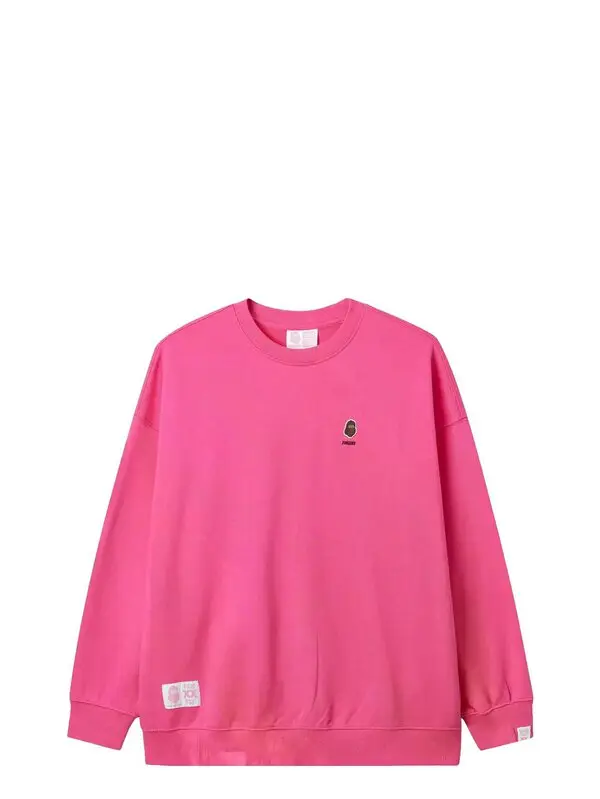 FINGERCROXX Logo-patch Cotton Sweatshirt - Pink