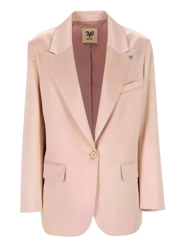 ANIYE BY Peak-lapel Pin Blazer - Pink