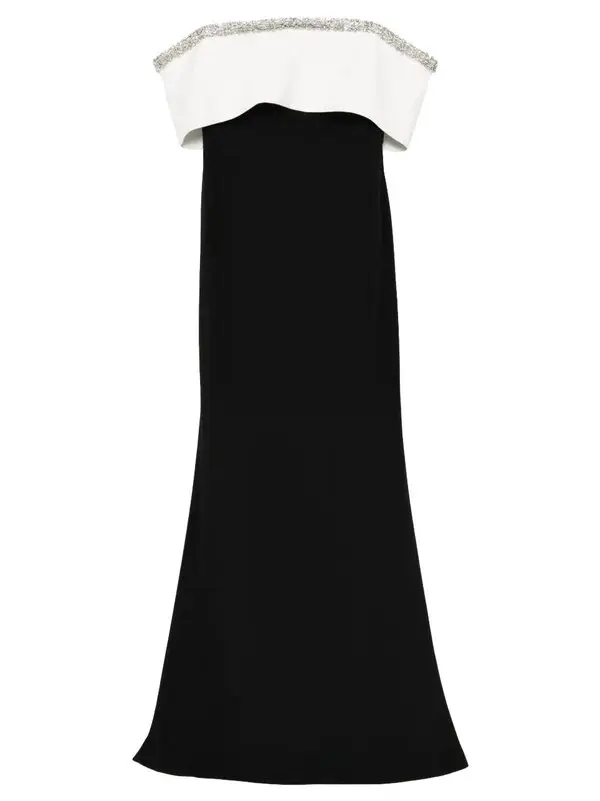 Roland Mouret Off-shoulder Embellished Dress - Monochrome