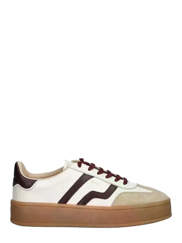 Gant Leather Panelled Low-top Sneakers - White