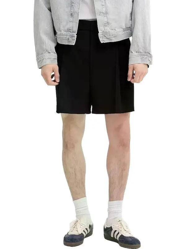 Hugo Boss Elastic-waistband Tailored Shorts - Black