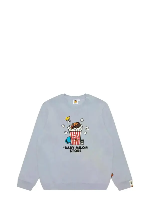 A BATHING APE Popcorn-print Sweatshirt - Blue